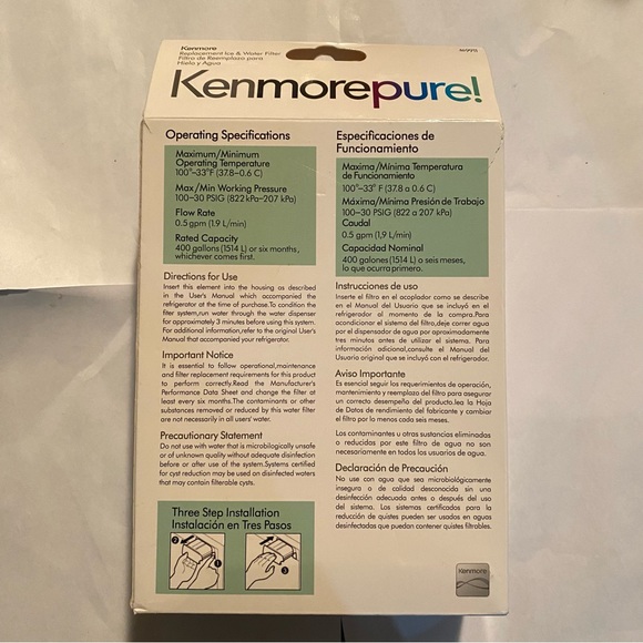 Kenmore | Kitchen | Kenmore Pure Ice Water Filtration System ...